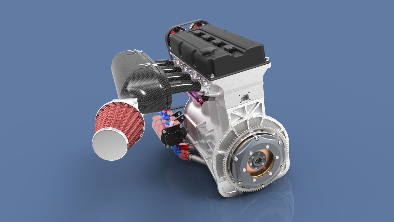 Race engine Super 2000 Rally 3D model | CGTrader