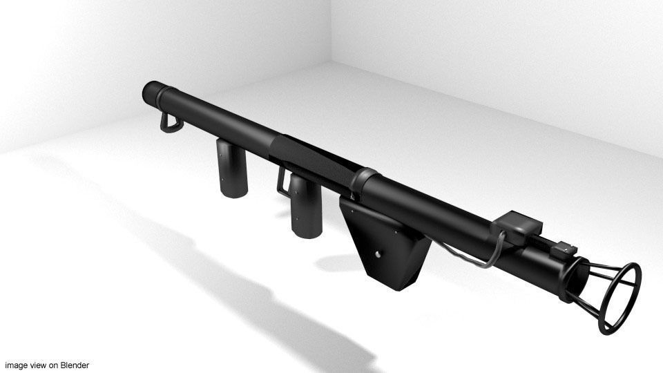 Rocket Launcher - Shoulder-fired - M1 Bazooka 3D model | CGTrader