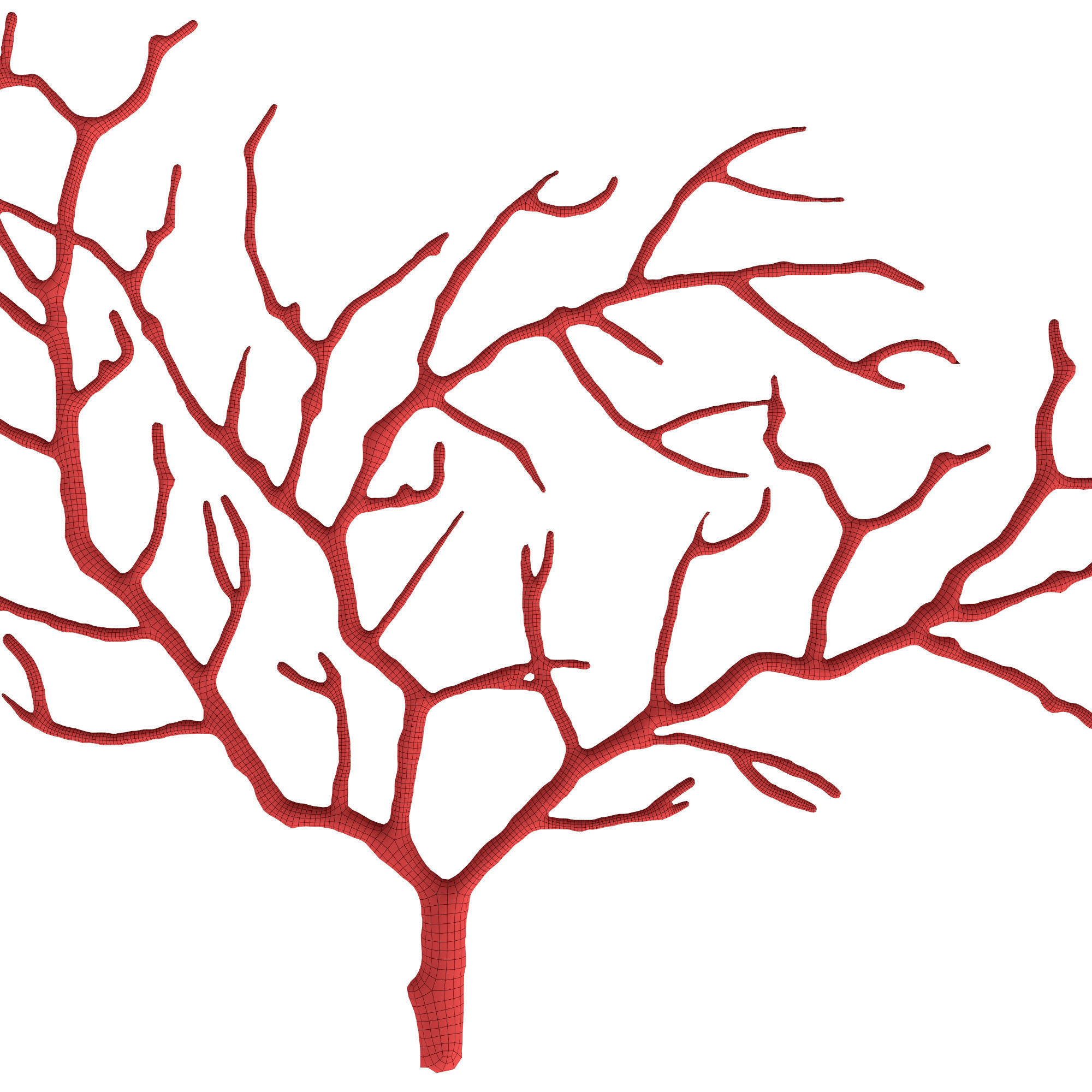 Metal Tree Branch Wall Sculpture 3D model | CGTrader