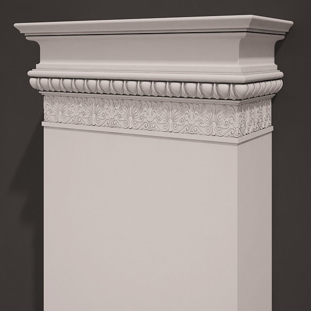 Pilaster Antique type 10 3D model | CGTrader