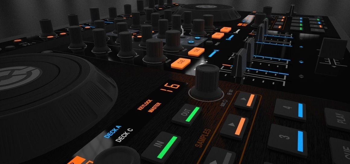 Traktor Kontrol S4 dj mixer 3D model | CGTrader