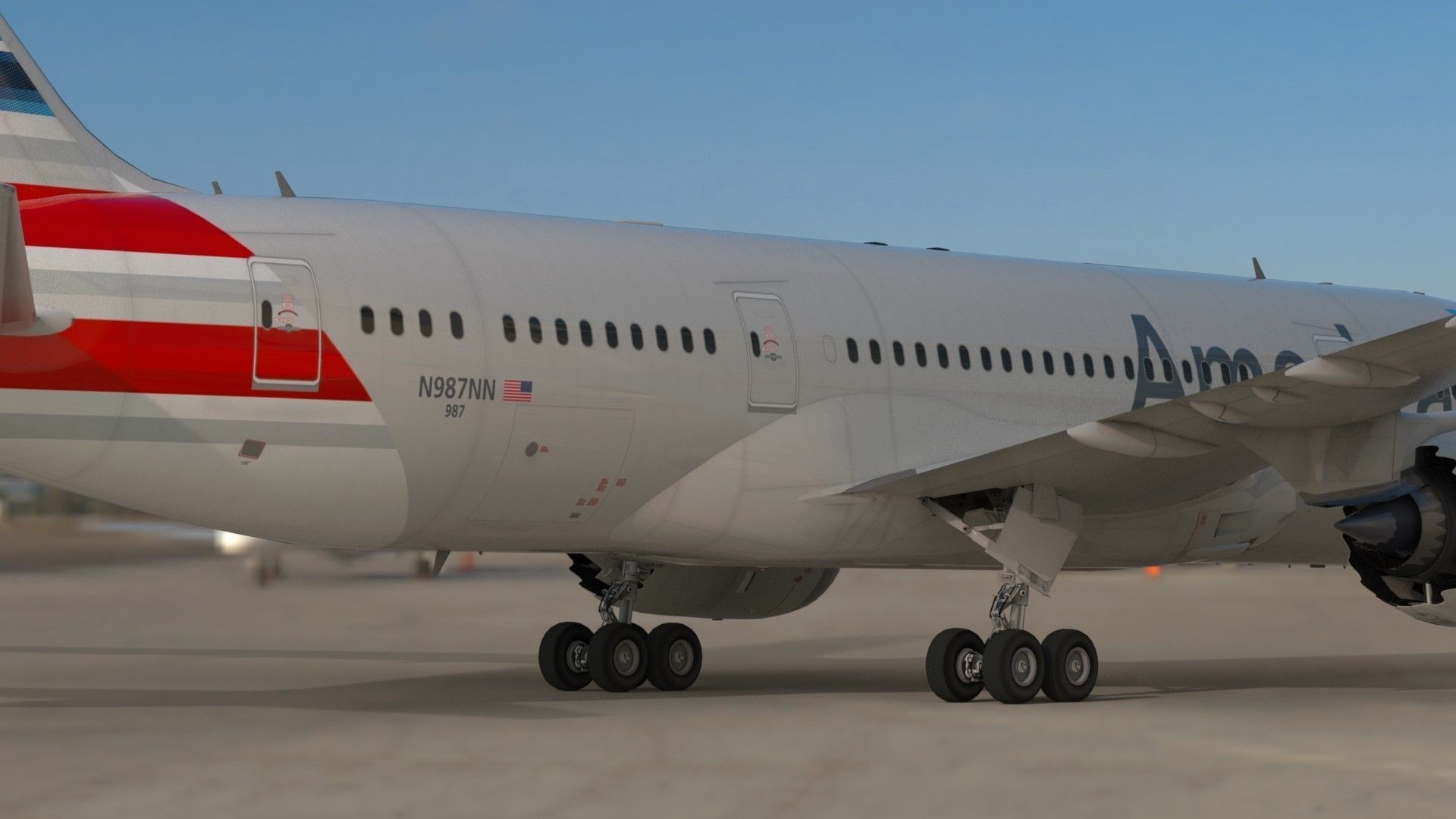 Boeing 787 Dreamliner American Airlines 3D Model MAX OBJ | CGTrader.com