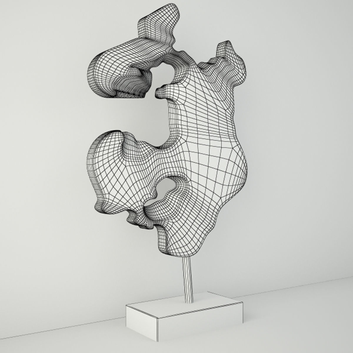 Teak Wood Table Top Decoration 3D model | CGTrader