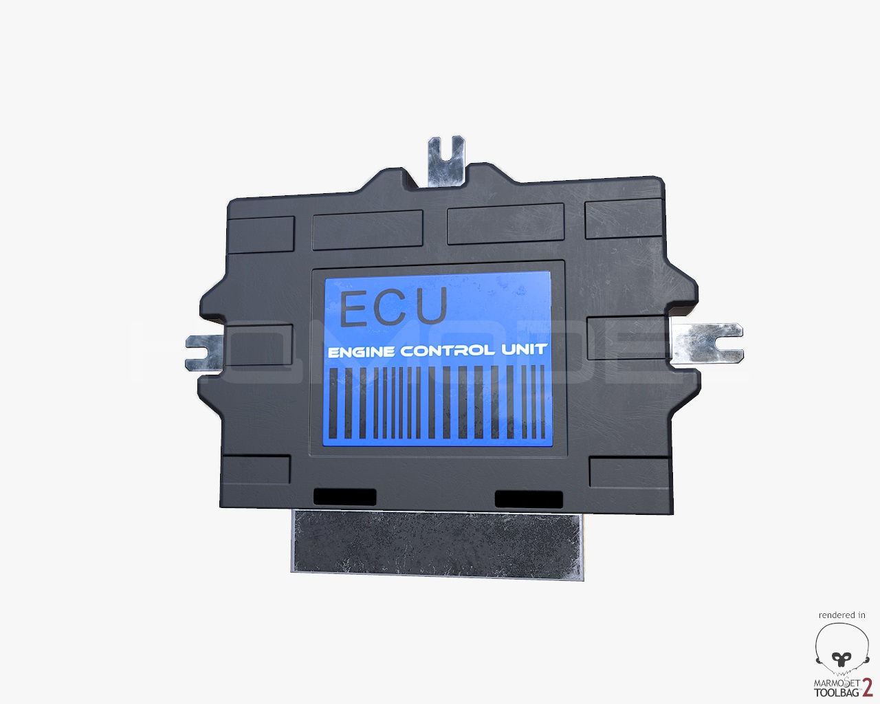 3D model ECU Engine Control Unit PBR VR / AR / low-poly | CGTrader