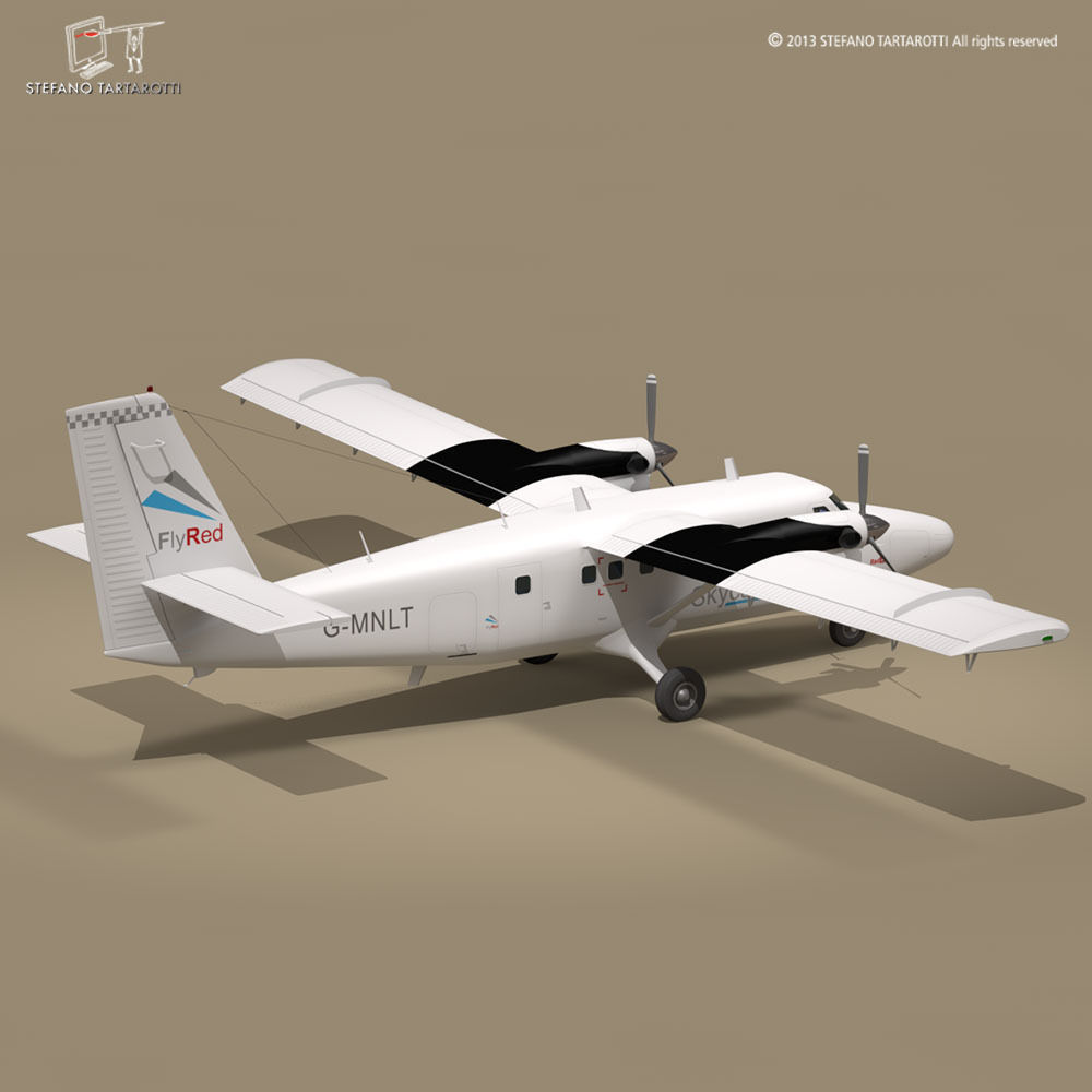 DHC6 Twin Otter 3D model | CGTrader