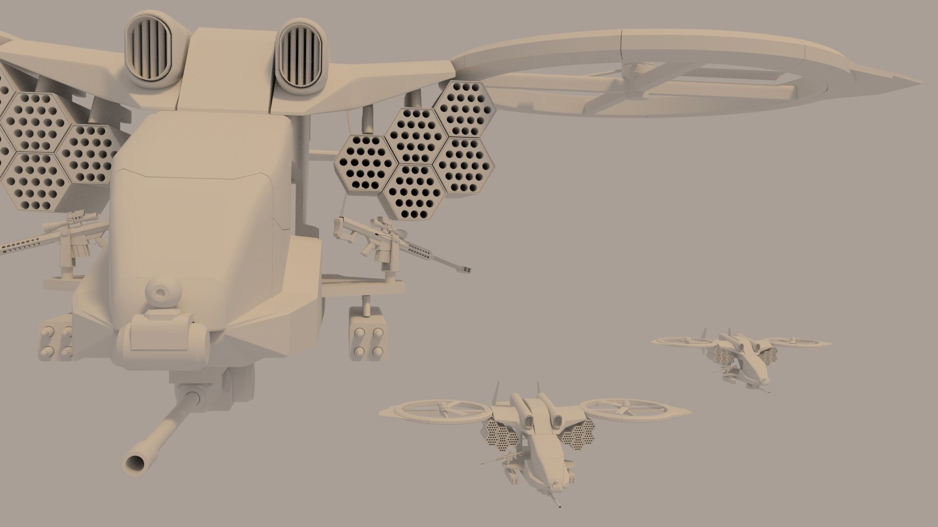 GUNSHIP 3D model | CGTrader