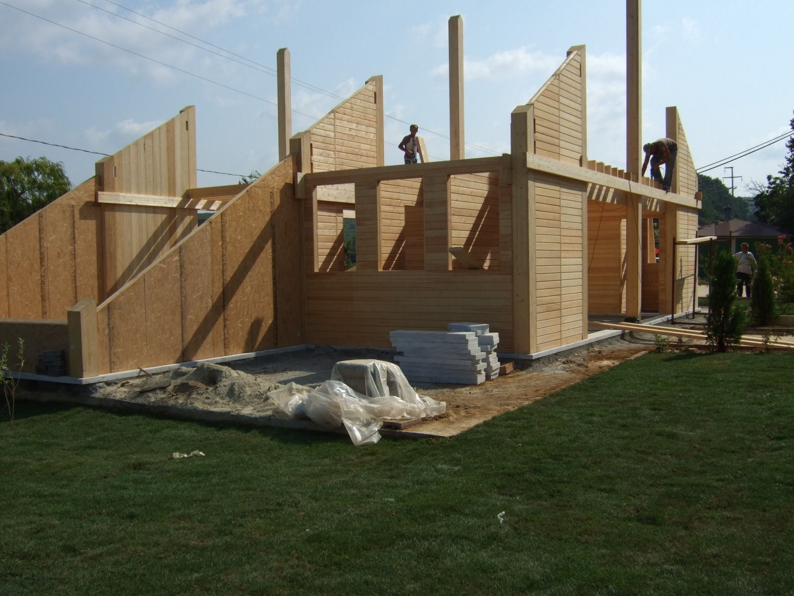 Timber Frame Office Building 3D Model animated 3DS C4D STL DAE DWG SKP ...