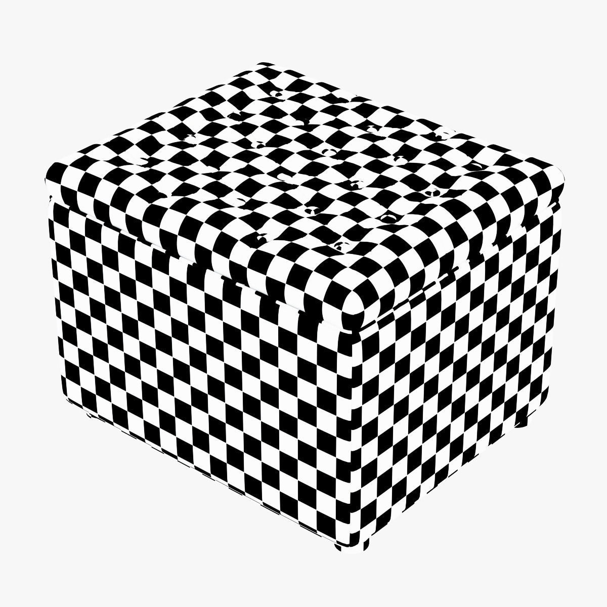 Pouf Sky Capitone 3D model | CGTrader