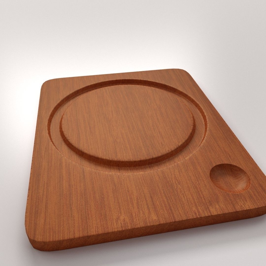 Trencher Plate 3D Model 3DS FBX BLEND DAE - CGTrader.com