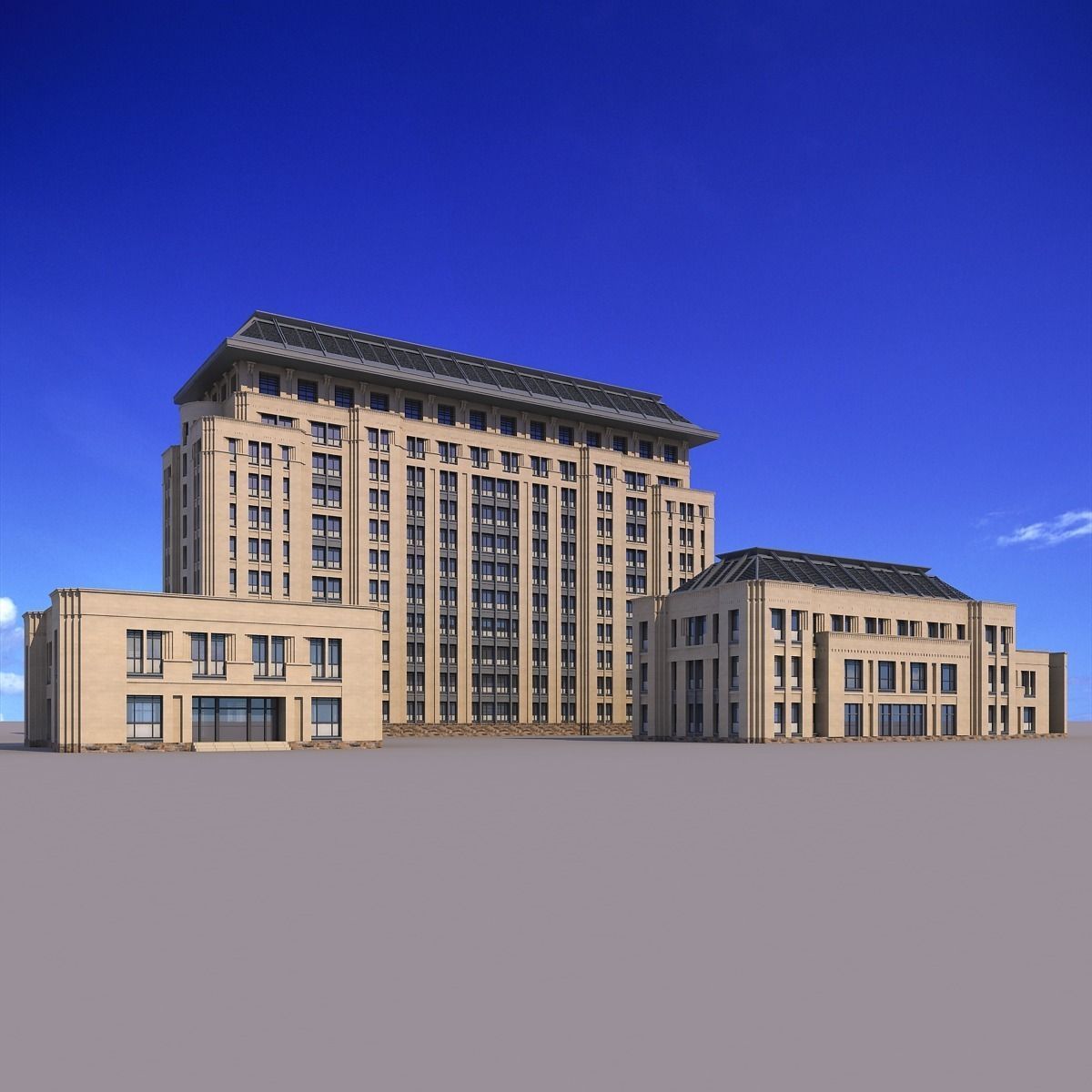 Classical office building 3D model | CGTrader