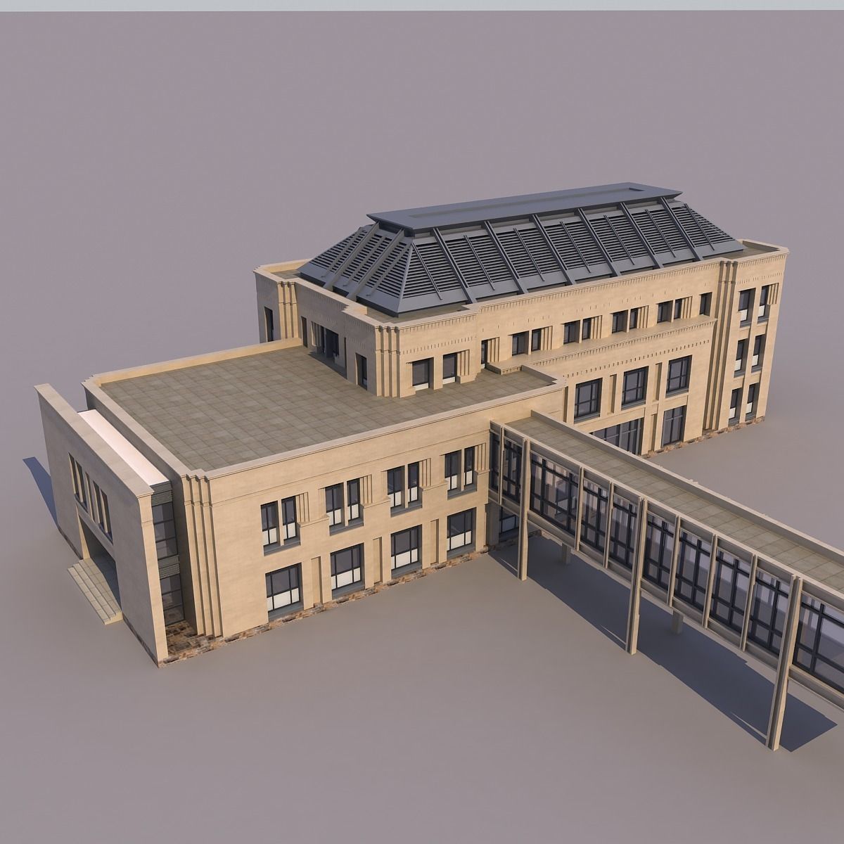Classical office building 3D model | CGTrader