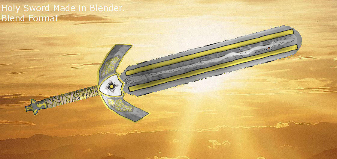 Holy Sword Of Light 3D model | CGTrader