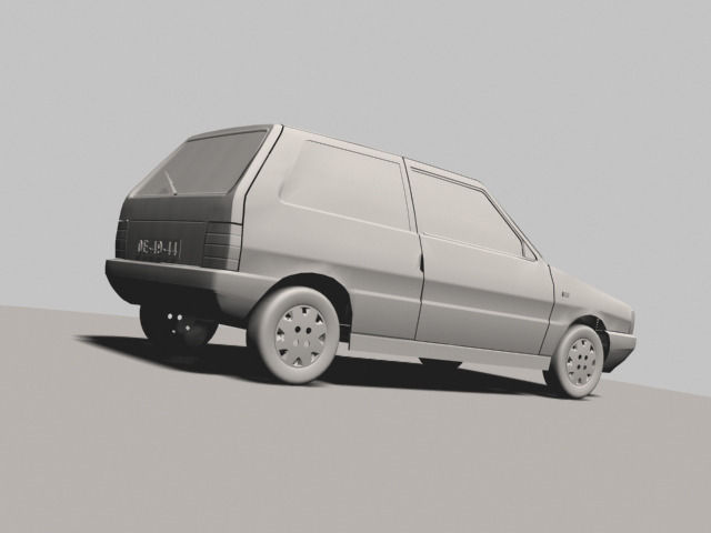 FIAT UNO - 3d model 3D model | CGTrader