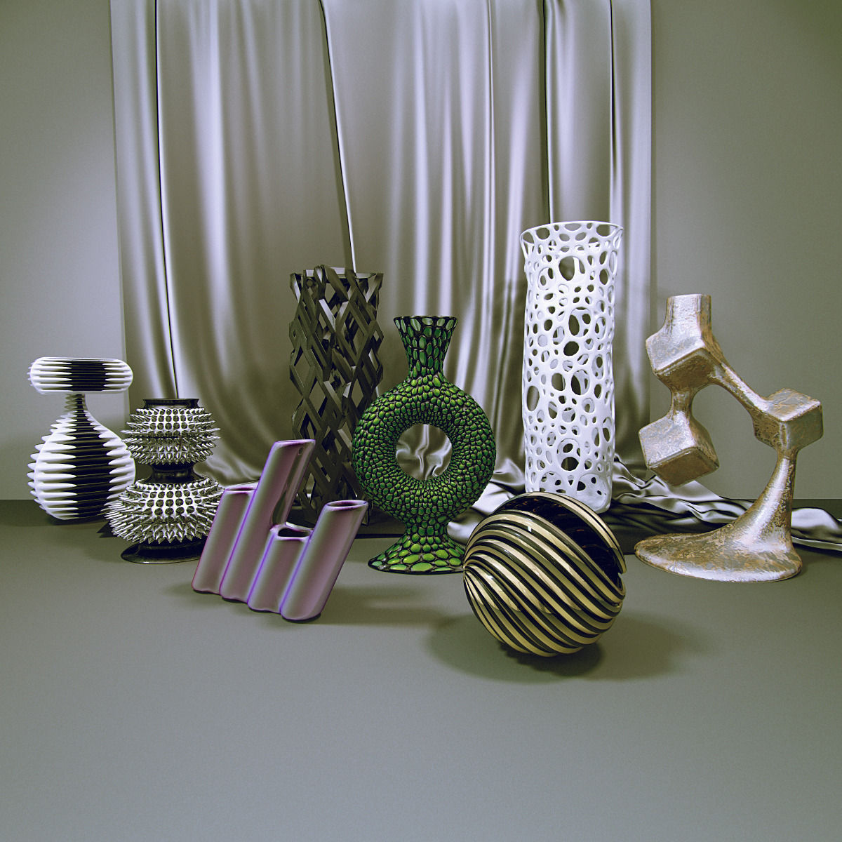 Abstract Vases 3D model | CGTrader