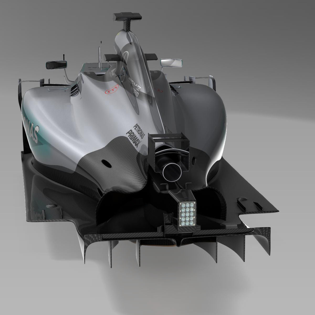 3D model Mercedes W06 monocoque VR / AR / low-poly | CGTrader