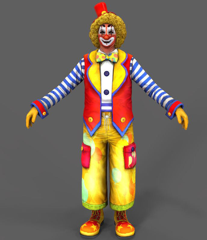 3D model Clown VR / AR / low-poly | CGTrader