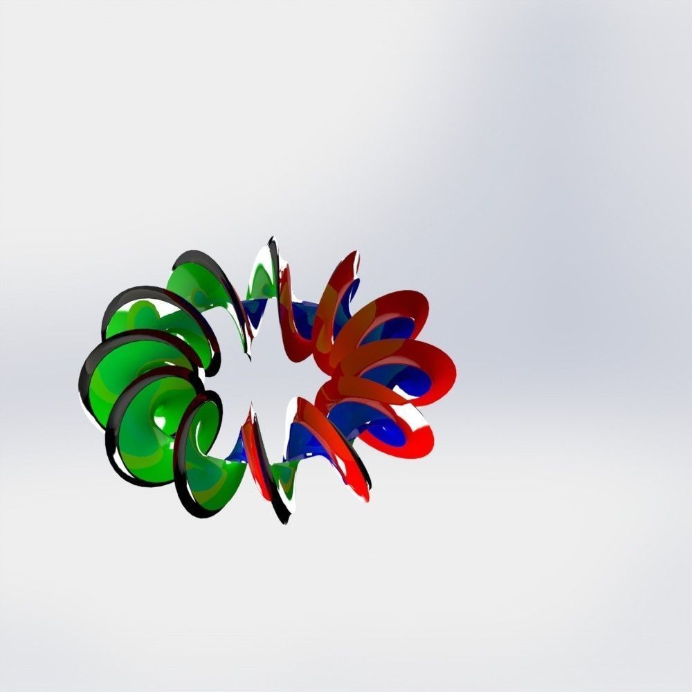 Spiral Torus 2 free 3D model | CGTrader