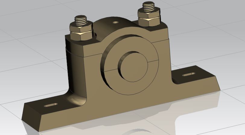 Plummer block free 3D model | CGTrader