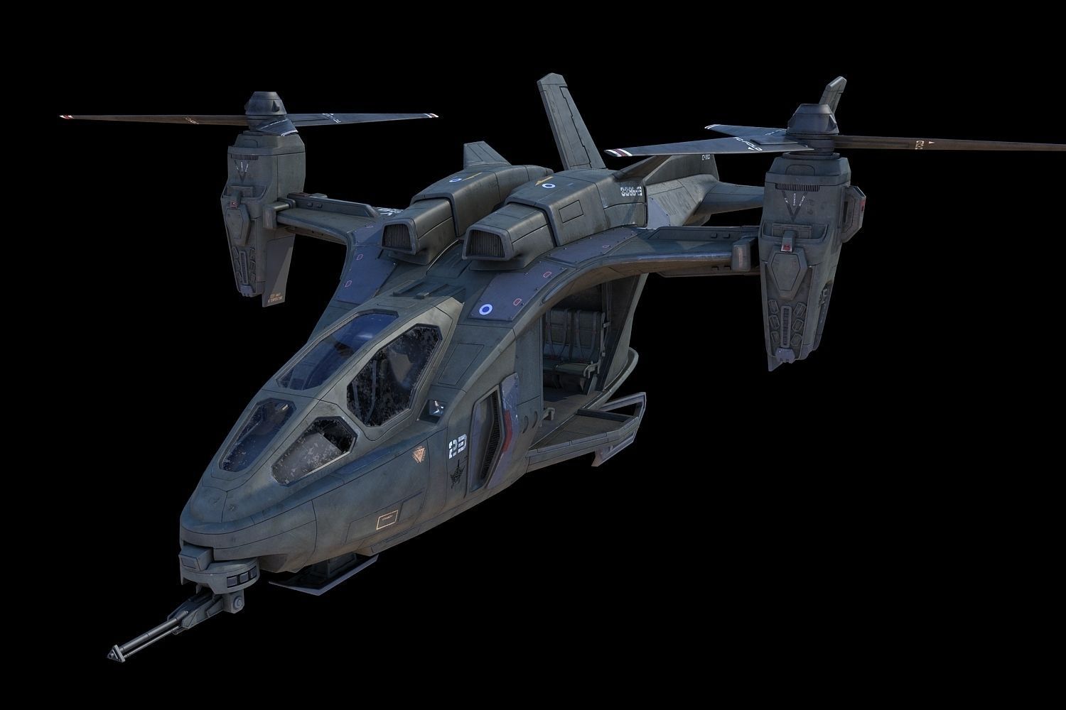 UH-144 HQ-3d model 3D model rigged | CGTrader