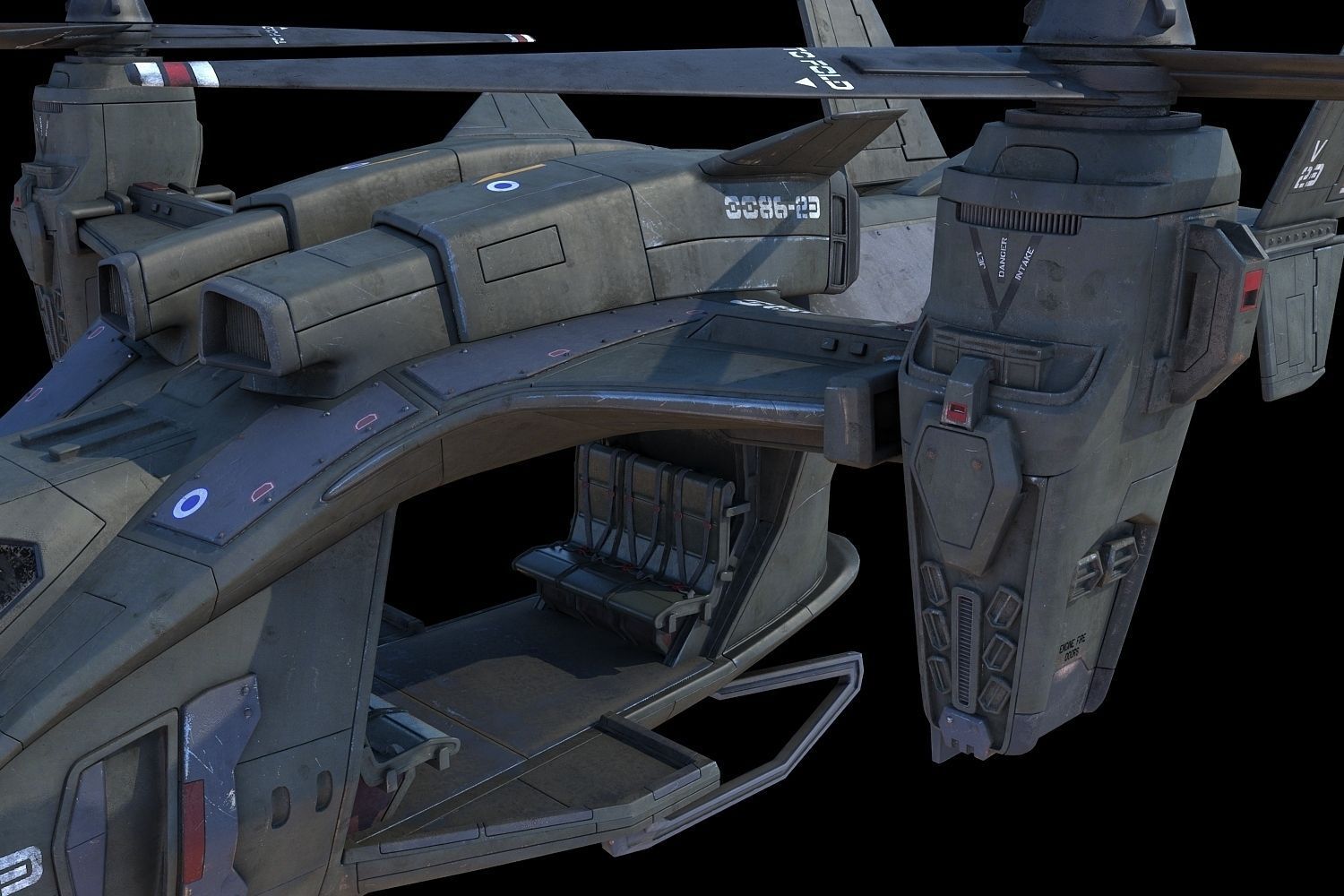 UH-144 HQ-3d model 3D model rigged | CGTrader