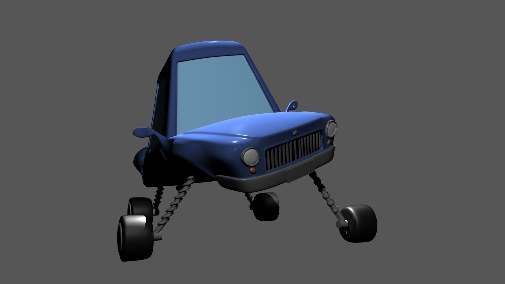 AS Cartoon Car Rigged for Maya 3D model rigged | CGTrader