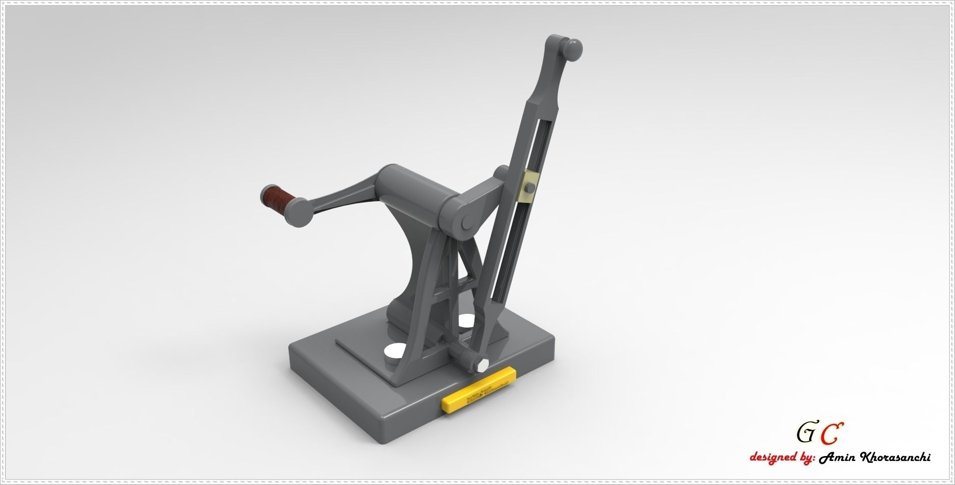 FST1349 Whitworth Slider-Crank Quick-Return Mechanism free 3D model ...