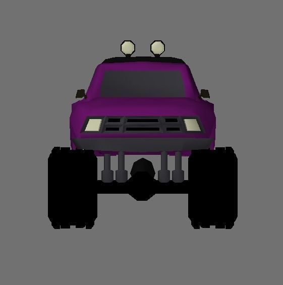 Purple Monster Truck 3D model | CGTrader