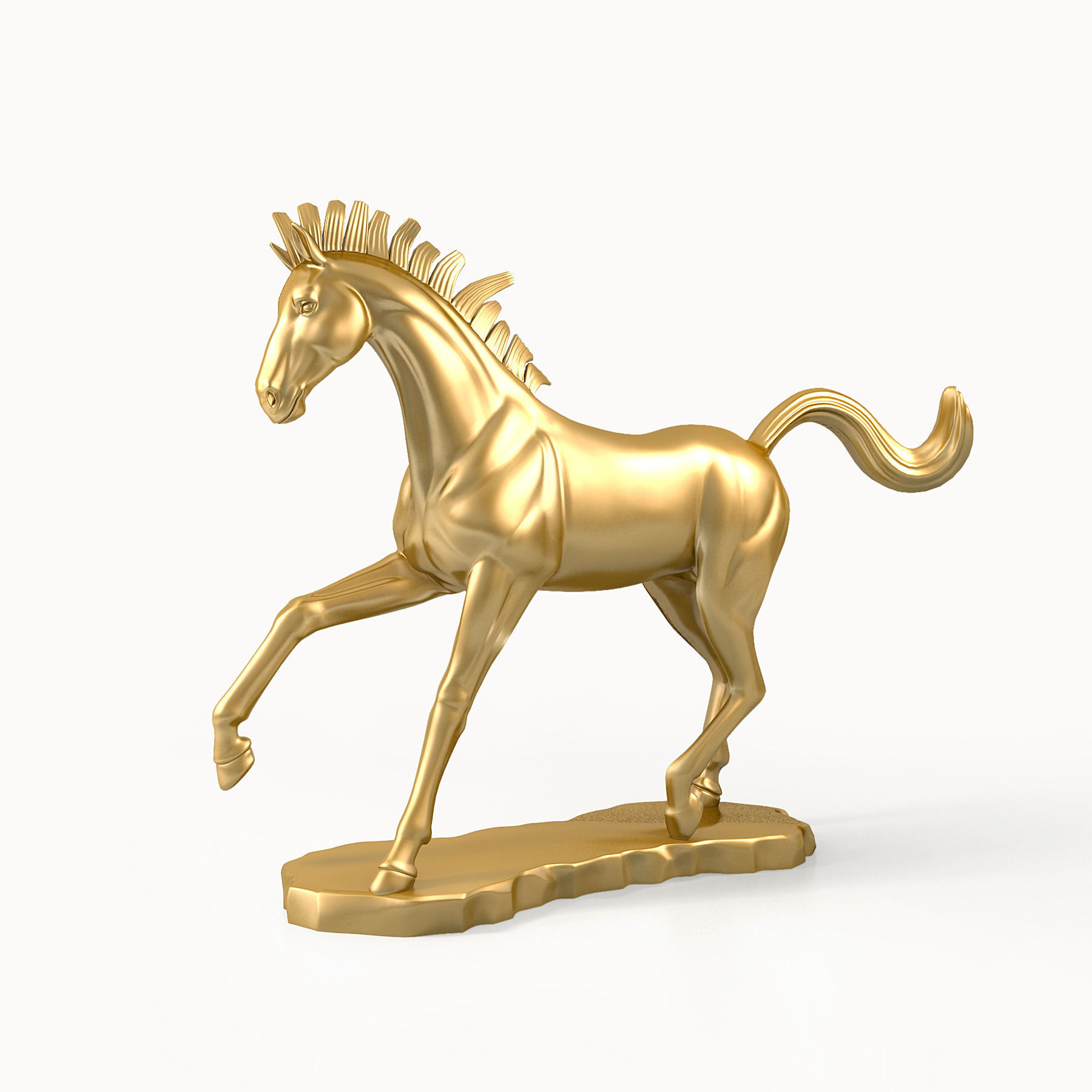 3D model Horse Sculpture VR / AR / low-poly | CGTrader