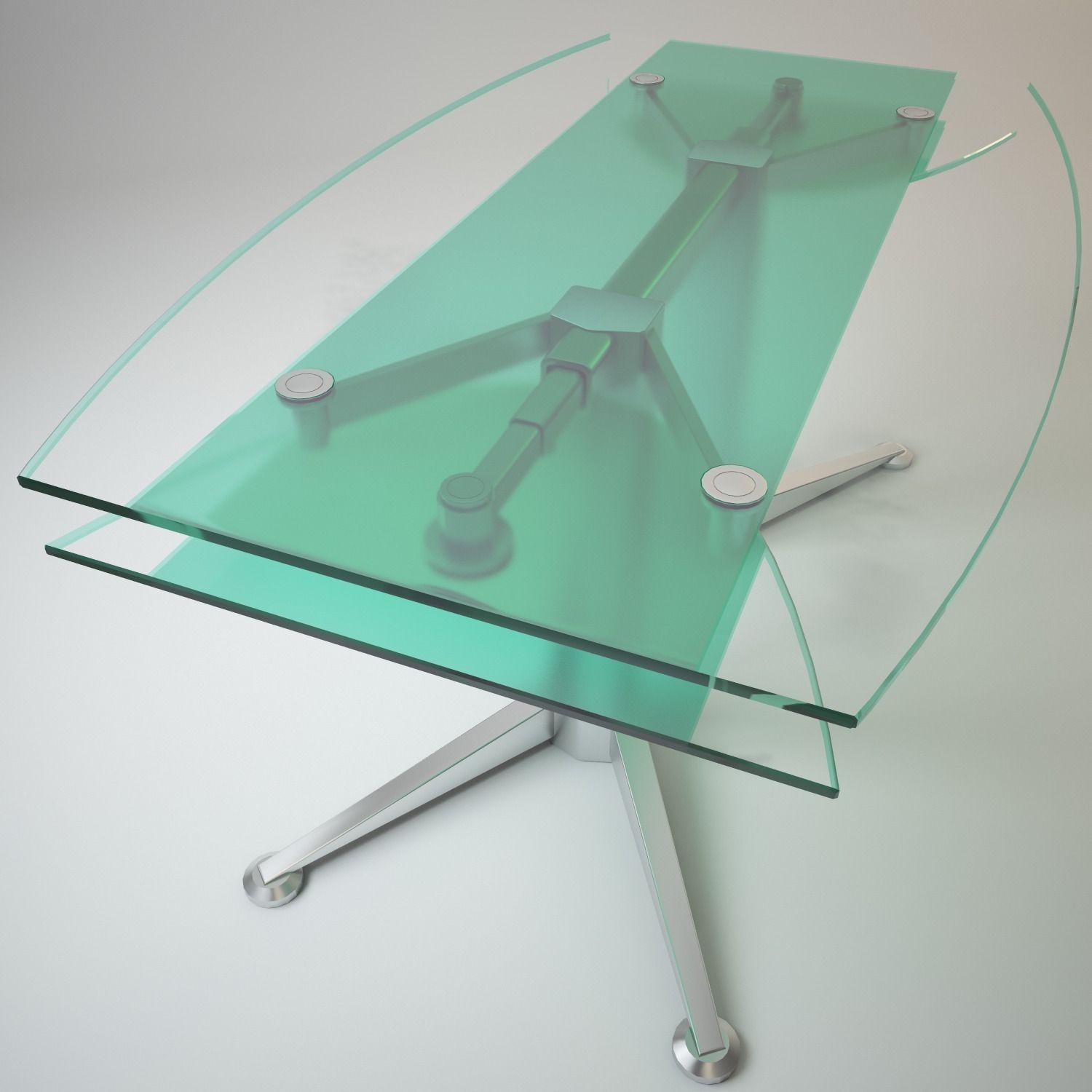 Folding glass table SPECTRUM 3D model | CGTrader