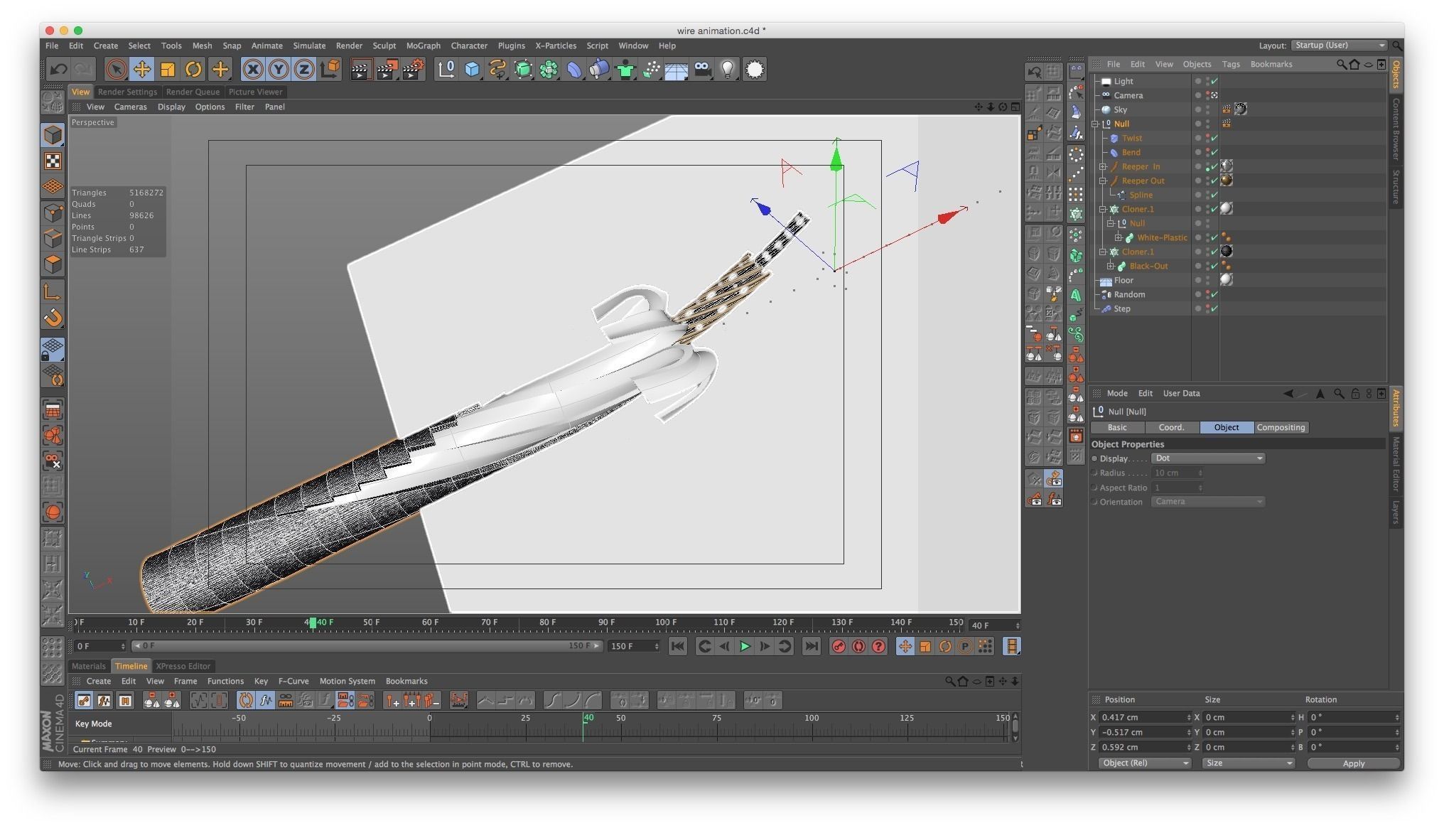 Wire animation 3D model animated | CGTrader