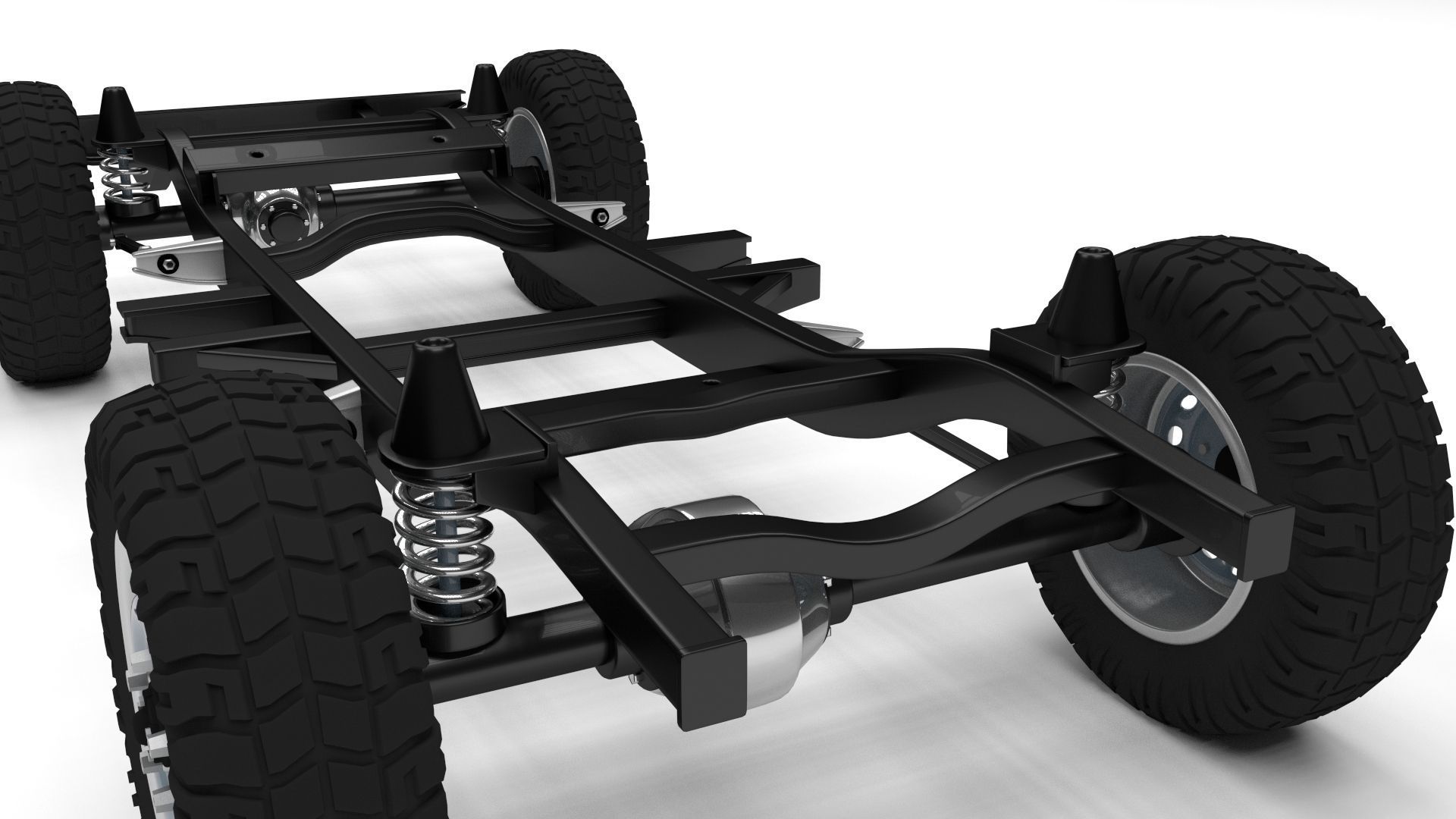 Simple Offroad Chassis 3D model | CGTrader