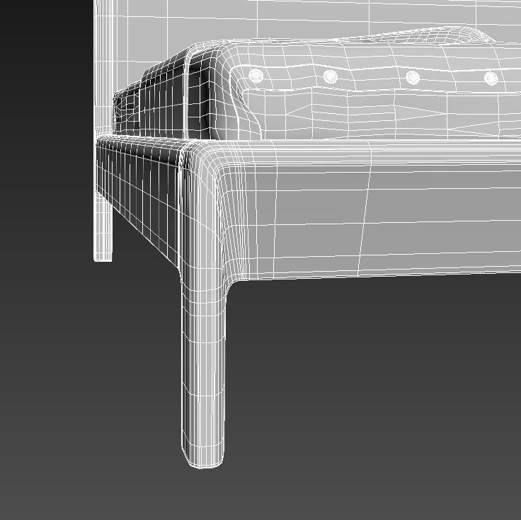 Artisan Invito Bed 3D model | CGTrader