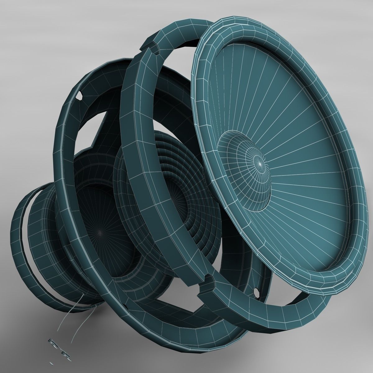 Realistic Audio Speaker 3D Model OBJ 3DS FBX C4D - CGTrader.com