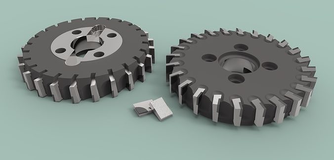 Face milling cutter d250 3D model | CGTrader