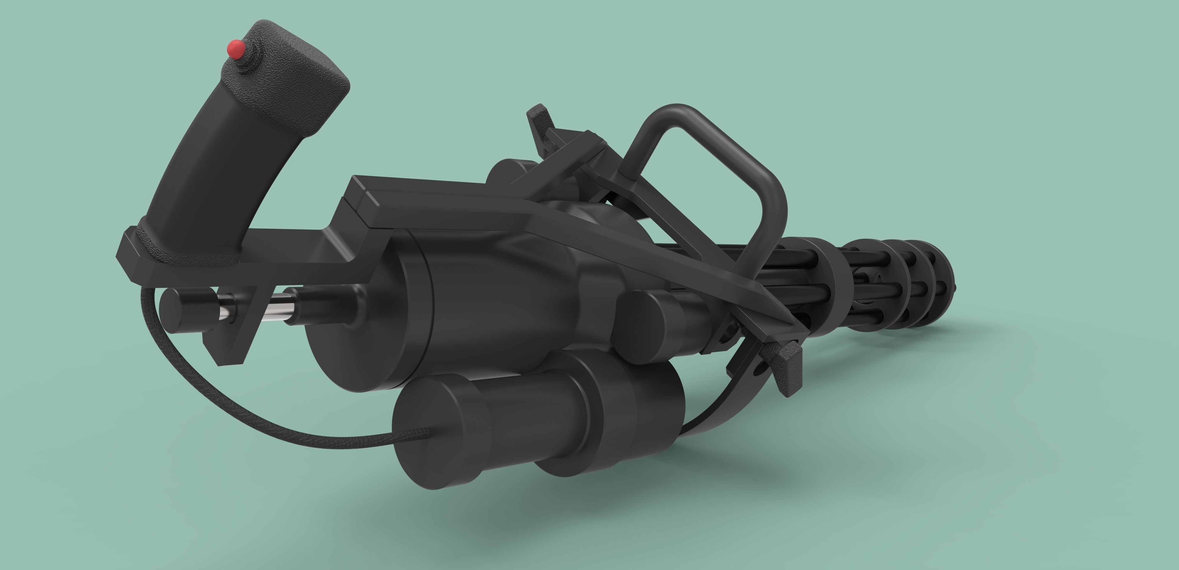 Machine gun M134 3D model | CGTrader