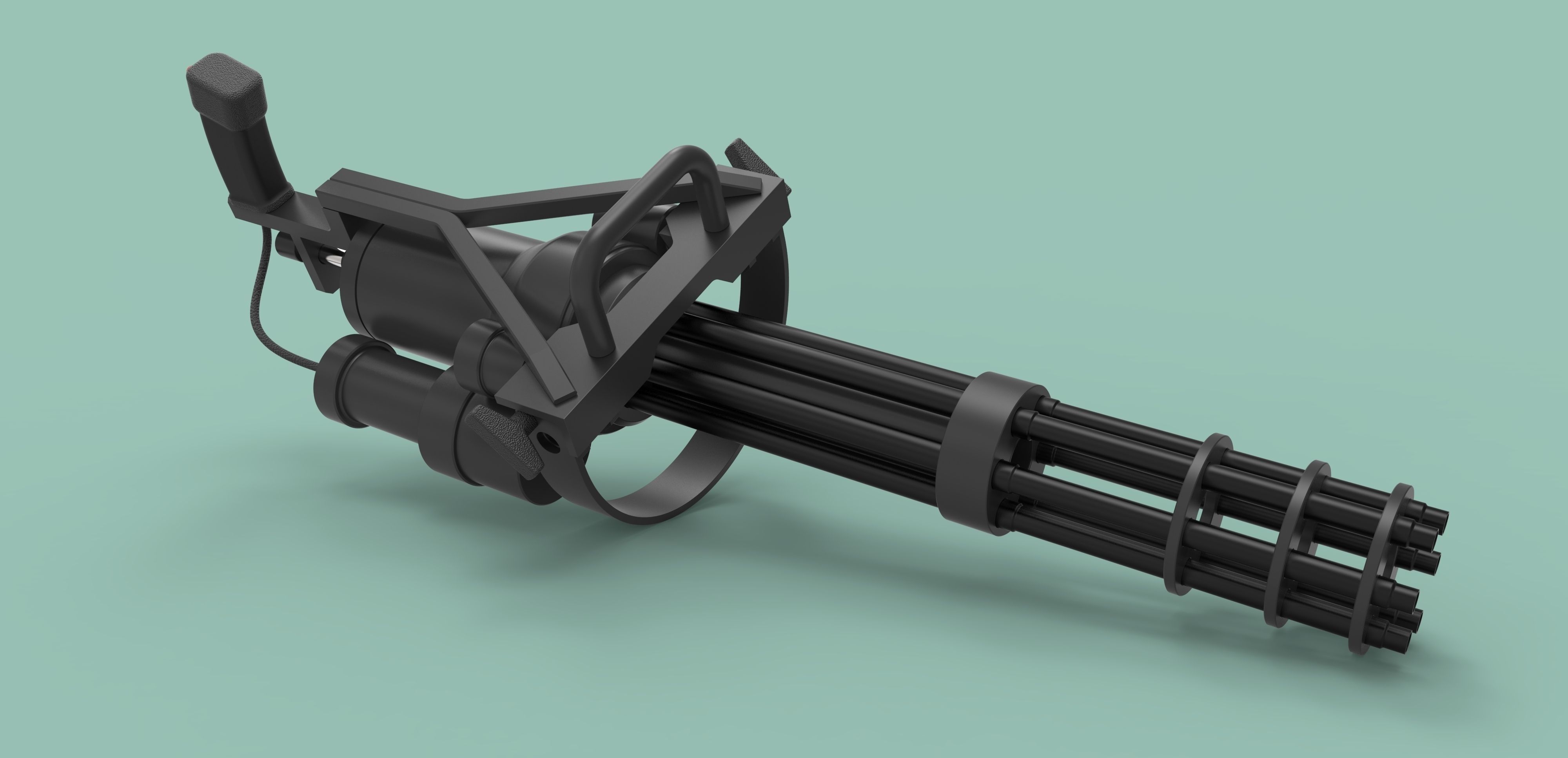 Machine gun M134 3D model | CGTrader