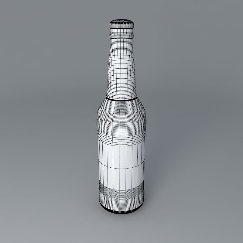 Budweiser beer bottle free 3D model | CGTrader