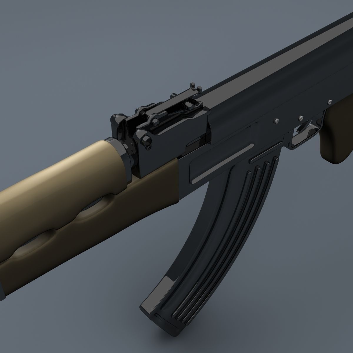 Realistic AK47 Assault Rifle 3D model | CGTrader