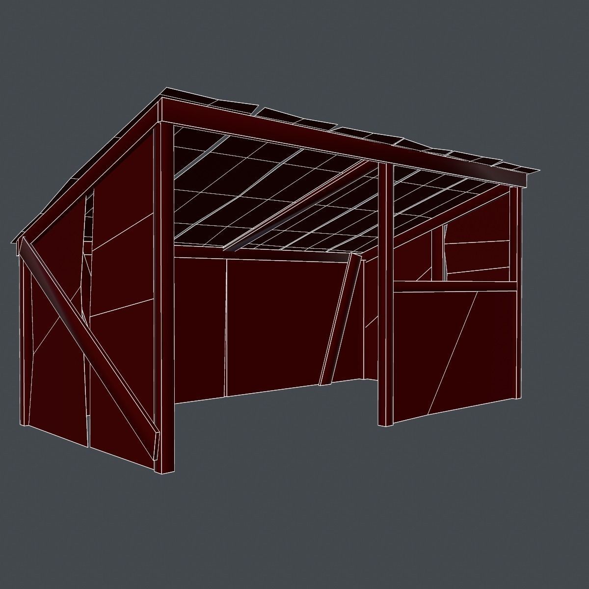 Rusty Old Shack 3D model | CGTrader