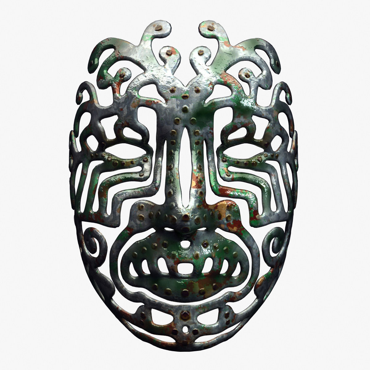 Tribal Metal Mask 3D model | CGTrader