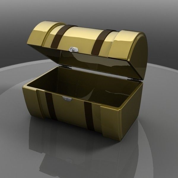Empty Treasure Chest 3D model | CGTrader