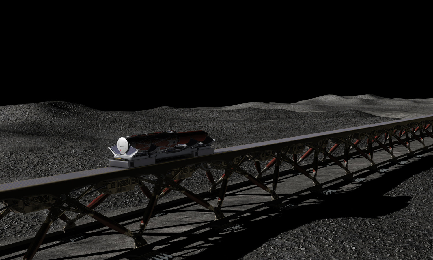 Circum Lunar Accelerator Rail 3D model animated rigged | CGTrader