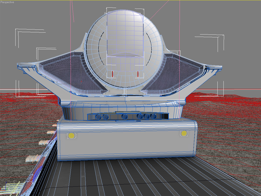 Circum Lunar Accelerator Rail 3D model animated rigged | CGTrader