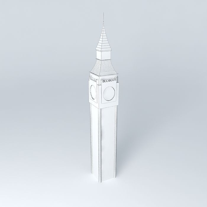 Westminster Clock Tower (Big Ben), London free 3D model | CGTrader