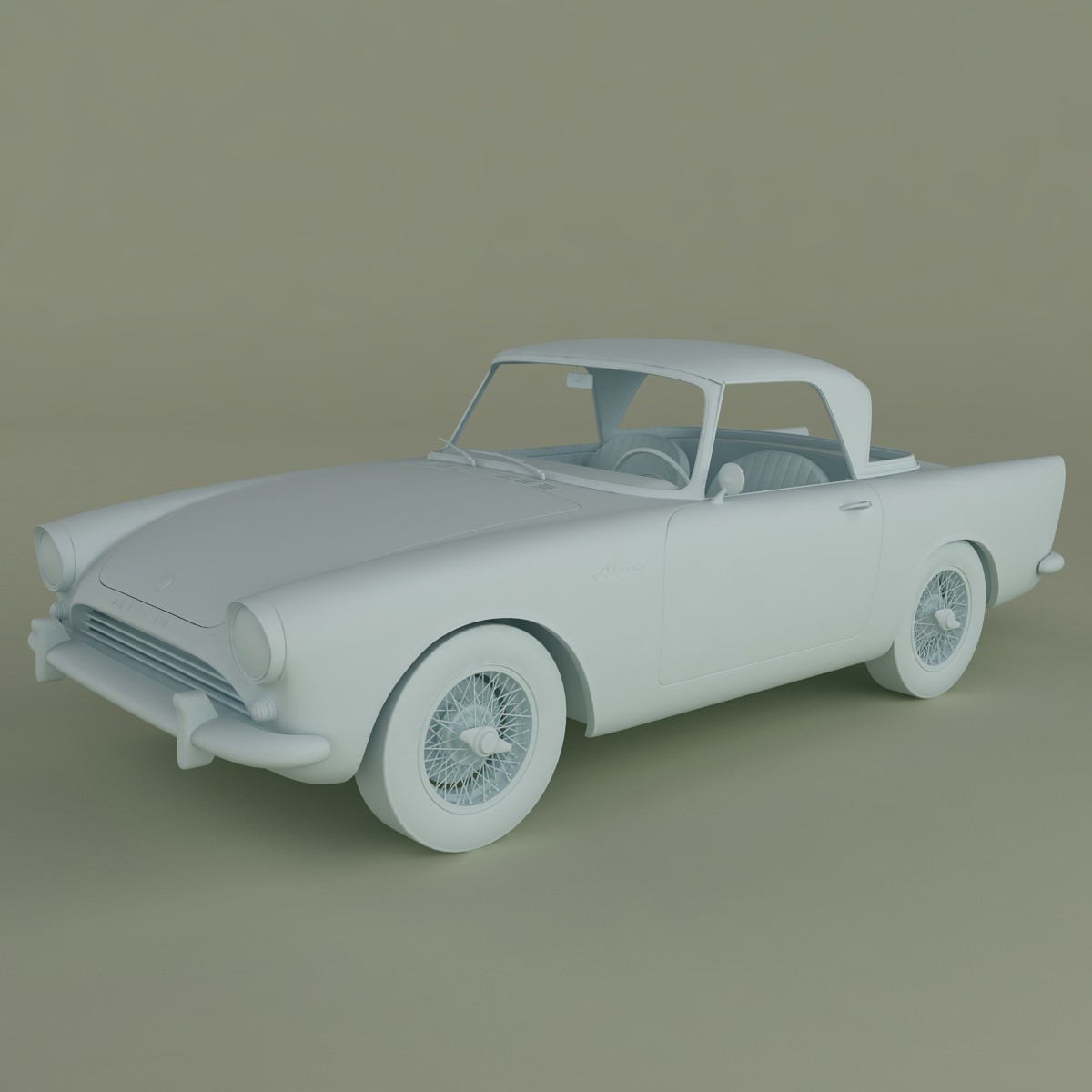Sunbeam Alpine Series 1 3D model | CGTrader