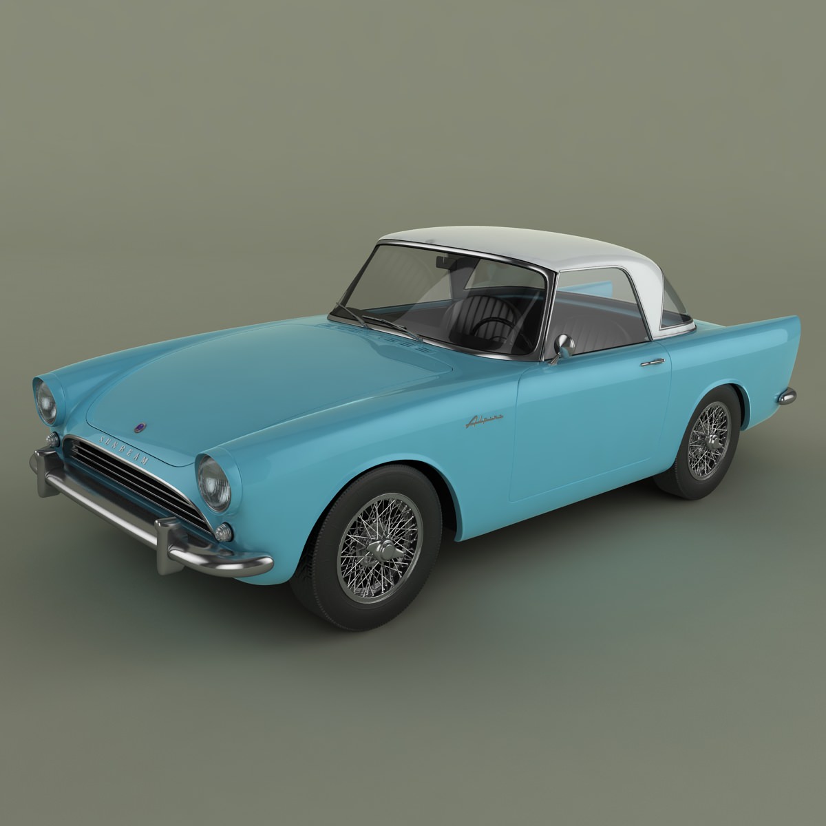 Sunbeam Alpine Series 1 3D model | CGTrader