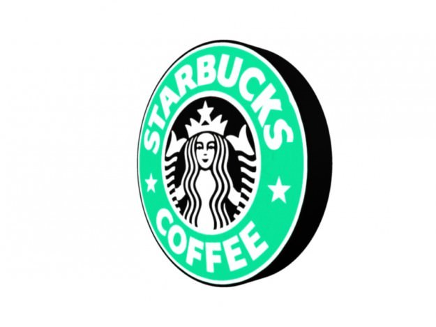 StarBucks 3d Logo 3D Model OBJ 3DS FBX C4D LWO LW LWS MA MB - CGTrader.com