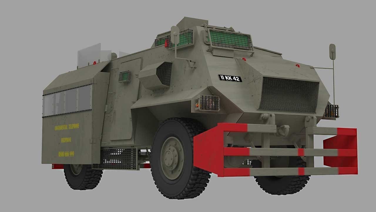 AT 105 SAXON PATROL - NORTHERN IRELAND 3D model | CGTrader