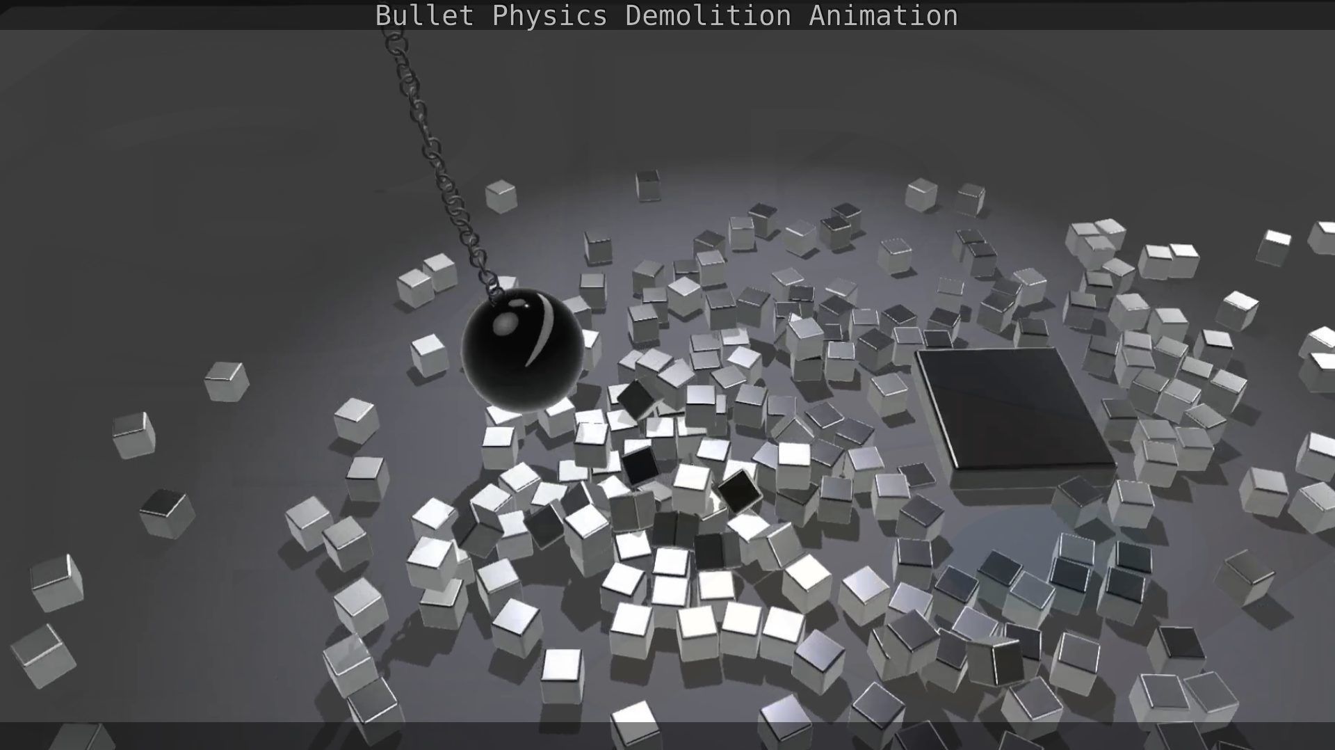 Bullet Physics Demolition Animation free VR / AR / low-poly 3D model ...