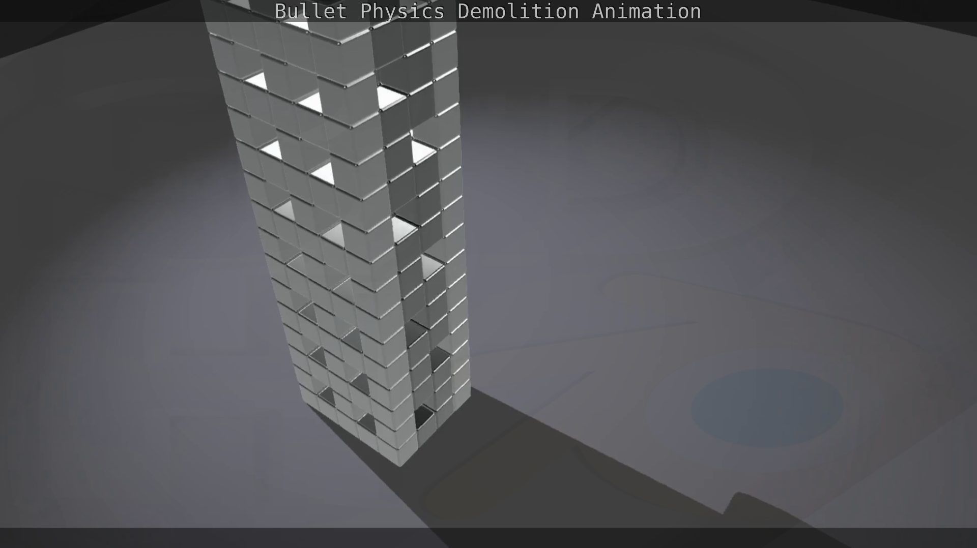 Bullet Physics Demolition Animation free VR / AR / low-poly 3D model ...